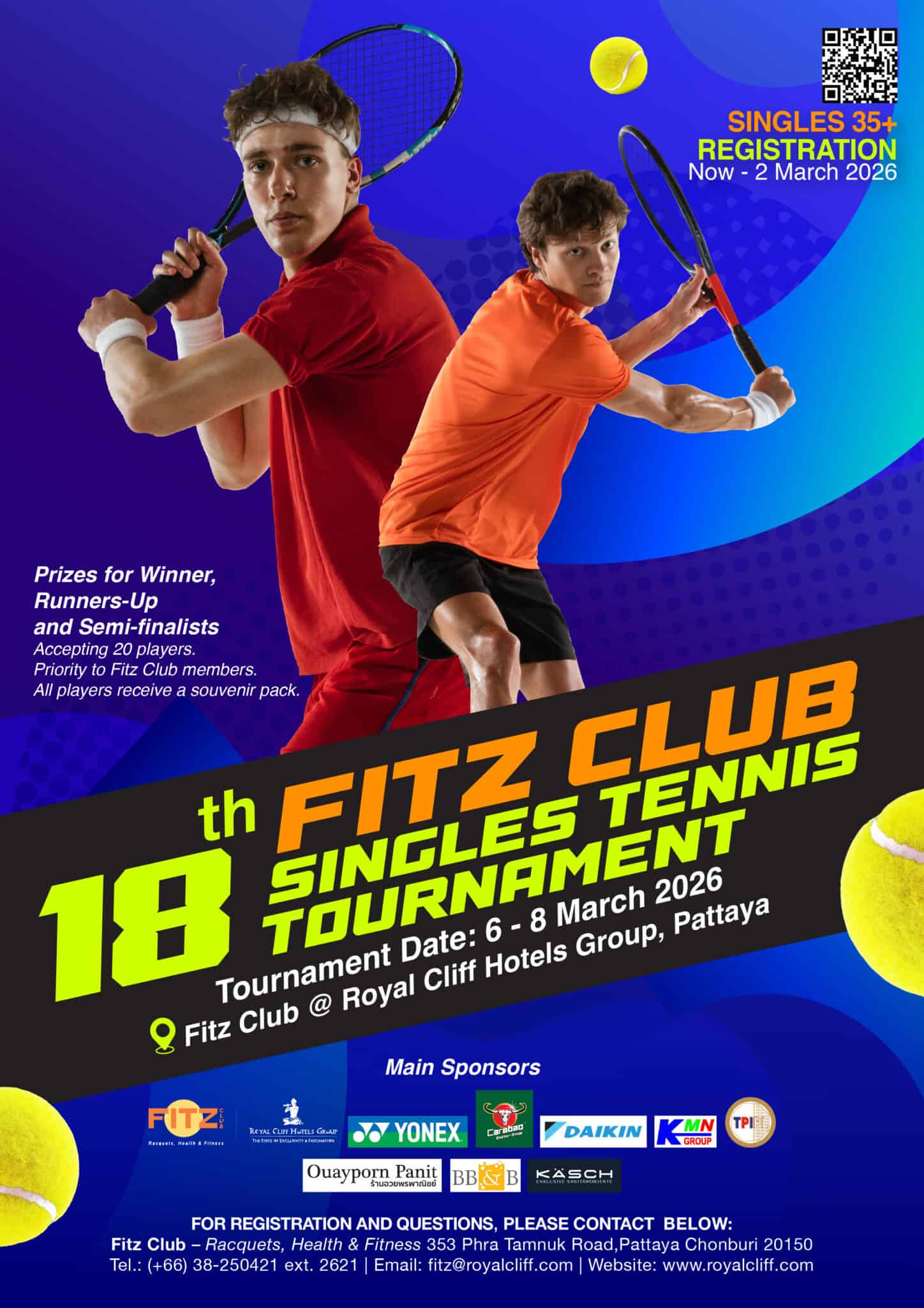 Pattaya’s highly anticipated annual Singles Tennis Tournament returns ...